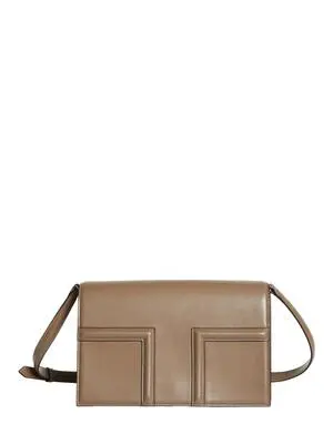 TOTEME TOTEME T-Flap Crossbody Bag Taupe