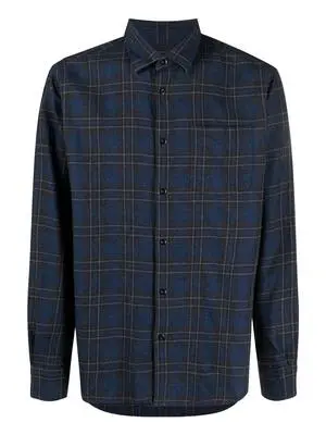 WOOLRICH Long-sleeve Checked Cotton Shirt