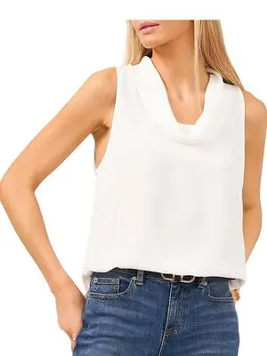 Vince Camuto Sleeveless Cowl Neck Top - New Ivory