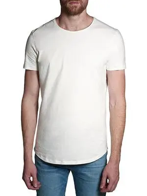 Monfrère Short Sleeve Stretch Crewneck Tee - Blanc