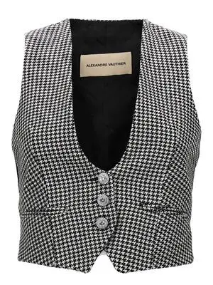 Alexandre Vauthier ALEXANDRE VAUTHIER Houndstooth Waistcoat Multicolor
