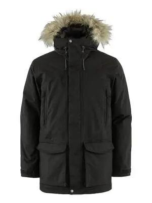 Fjallraven Fjällräven Nuuk Lite Waterproof Parka With Faux Fur Trim Black