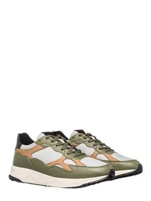 Clae Zuma Color Blocked Sneakers - Olive Leather Camel Walrus