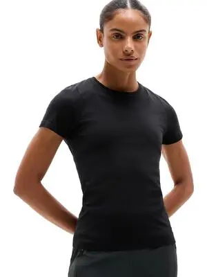 Athleta In Motion Seamless Tee - Black
