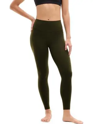 Athleta Transcend Stash High Rise Legging Aspen Olive