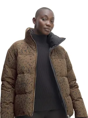 Everlane Puffer Bomber Brown Moonsplatter