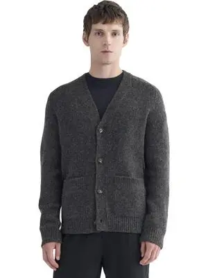Everlane Relaxed Fit Knit Cardigan - Heathered Soot