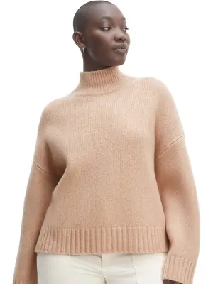 Everlane Oversized Turtleneck Sweater Blush Pink