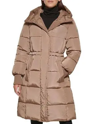 KENNETH COLE Kenneth Cole New York Memory Puffer Jacket Truffle Chc