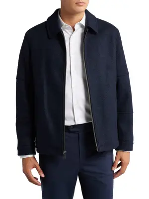 Hart Schaffner Marx Hart Schaffner Marx Paloma Wool Blend Twill Jacket Navy Twill