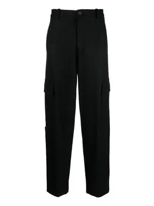 Erika Cavallini Tapered Cargo Trousers - Black