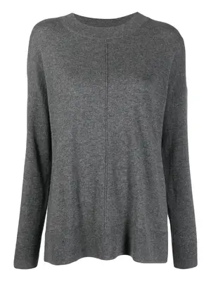 Chinti & Parker Chinti & Parker Long-Sleeve Fine-Knit Sweater Grey