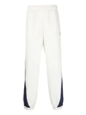 Casablanca Logo-patch Side-stripe Track Pants - White