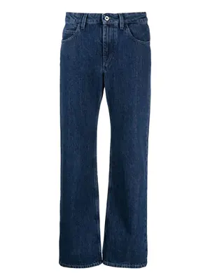 Off-White Low-rise Straight-leg Jeans - Blue