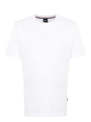 BOSS Logo-print Cotton T-shirt - White