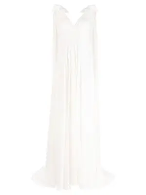 JENNY PACKHAM Jenny Packham Alma Pleated Sequin Gown