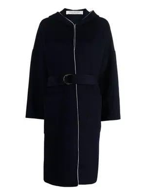 PHILOSOPHY DI LORENZO SERAFINI Wool Felted Hooded Belted Coat