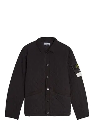 Stone Island Quilted Bomber Jacket - Black