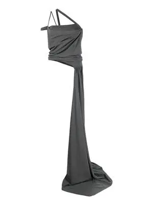 Attico Asymmetric Sash Top - Grey