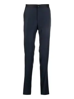 Canali Tailored Wool Trousers - Blue