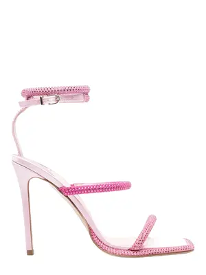 SOPHIA WEBSTER Callista 100mm Crystal-embellished Sandals - Pink