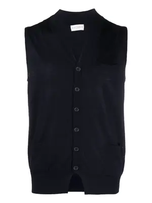 BALLANTYNE Basolan Wool Vest - Blue