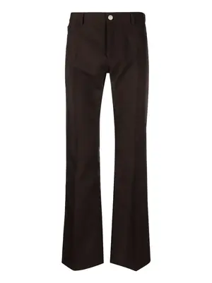 COURREGES Straight-leg Tailored Trousers - Brown