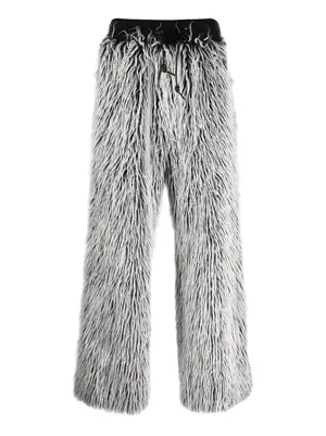 Dolce & Gabbana Faux-fur Trousers - Black