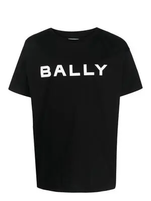 Bally Logo-print Organic Cotton T-shirt - Black