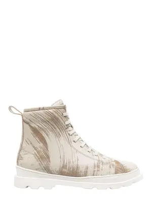 Camper Brutus Leather Ankle Boots - Neutrals
