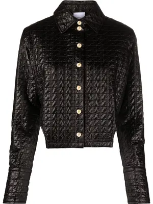 PATOU Cut-out Quilted Jacket - Black
