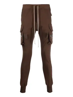 Rick Owens Drawstring Drop-crotch Track Pants - Brown