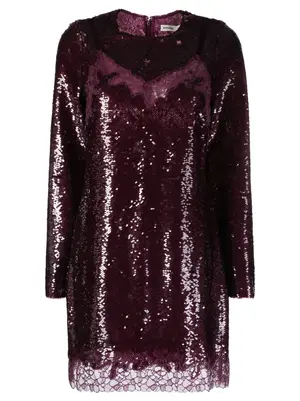 Simkhai Sequinned Minidress - Purple