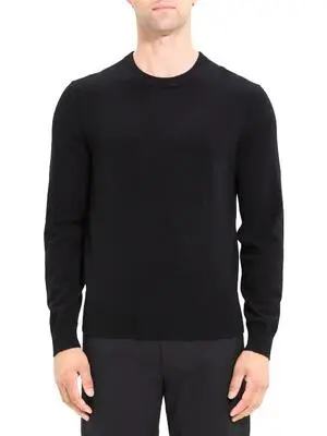 Theory Hilles Cashmere Crewneck Sweater - Blk