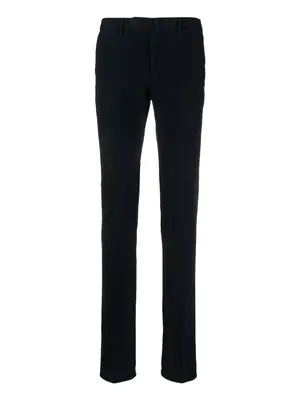 Incotex Skinny Mid-waist Chino Trousers - Blue