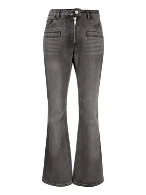 COURREGES Mid-rise Flare Jeans - Grey