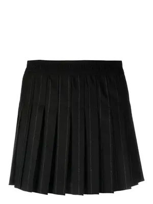 VERSACE Pinstripe Pleated Skirt