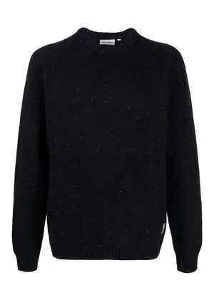 Carhartt Work In Progress Anglistic Wool-cotton Blend Jumper - Blue