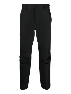 Comme Des Garçons Mid-rise Tapered Trousers - Black