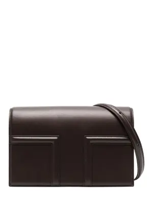TOTEME T-flap Leather Crossbody Bag - Brown