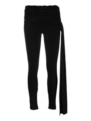 Magda Butrym Sash-detail Leggings - Black