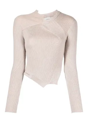 FENG CHEN WANG Ribbed-knit Jumper - Pink