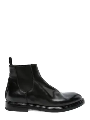 Premiata Leather Chelsea Boots - Black