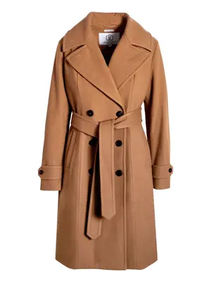 NORWEGIAN WOOL City Double-breasted Coat - Brown