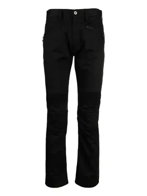 Junya Watanabe Panel-detail Skinny Trousers - Black