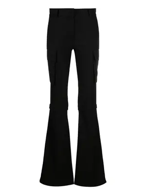 ANDREĀDAMO Mid-rise Detachable Trousers - Black