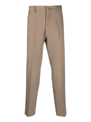LOW BRAND Pressed-crease Cropped Trousers - Neutrals