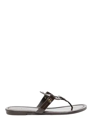 Tory Burch Miller Leather Sandals - Brown
