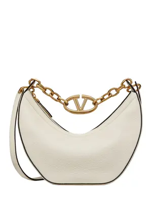 Valentino Garavani Vlogo Moon Hobo Bag - Neutrals