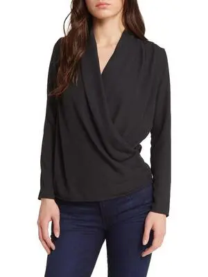 NIKKI LUND NIKKI LUND Rose Long Sleeve Blouse Black